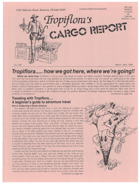 Tropiflora... how we got here, where we're going!! - Cargo Report - Vol ...